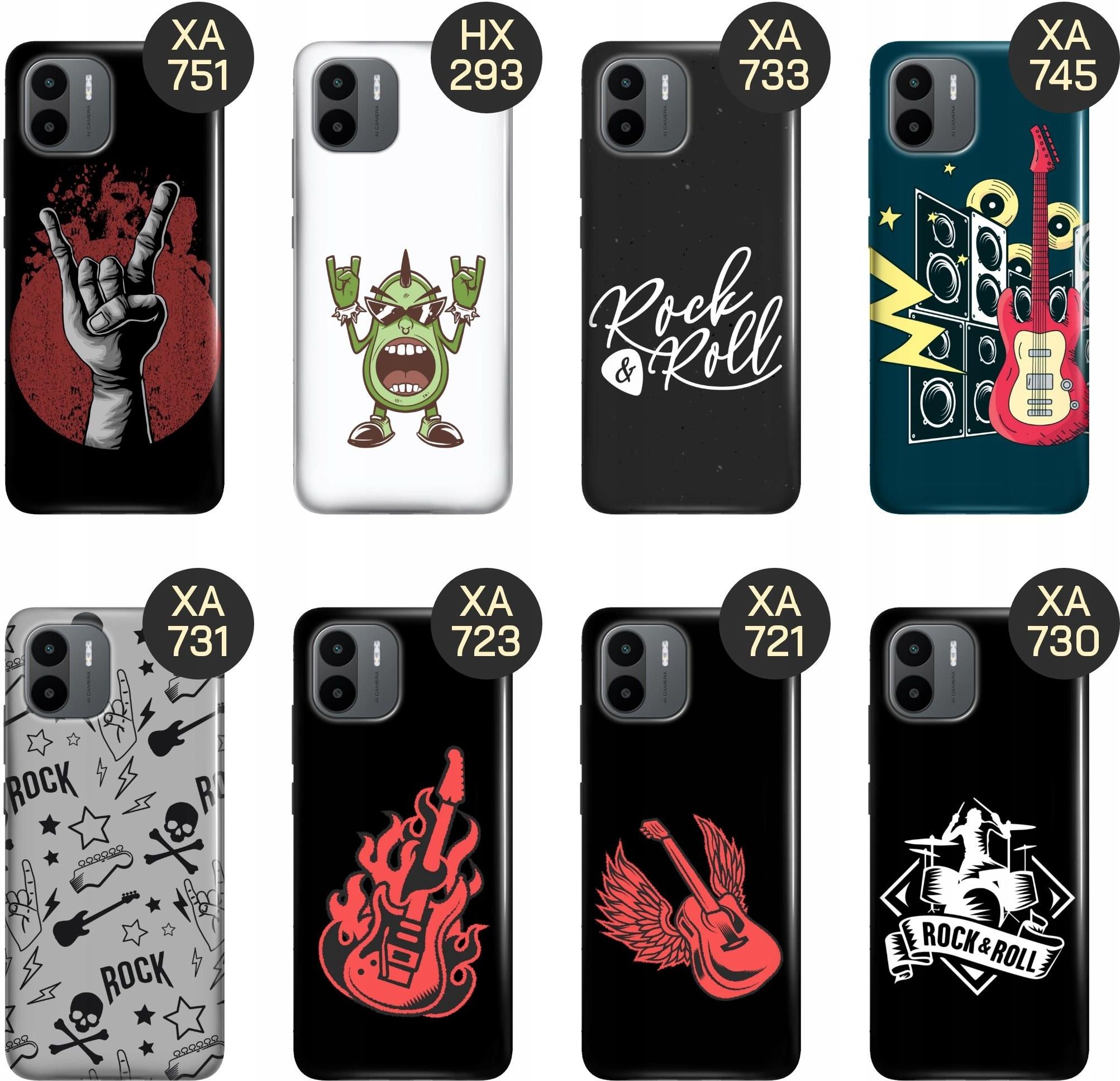 Etui Do Xiaomi Redmi A1 Rockowe Rock Rock And Roll Gitara Punk Case ...
