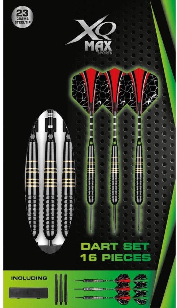 Rzutki Lotki Metalowe Dart 3szt. 23G W Pudełku Xqmax Zielone 16 ...