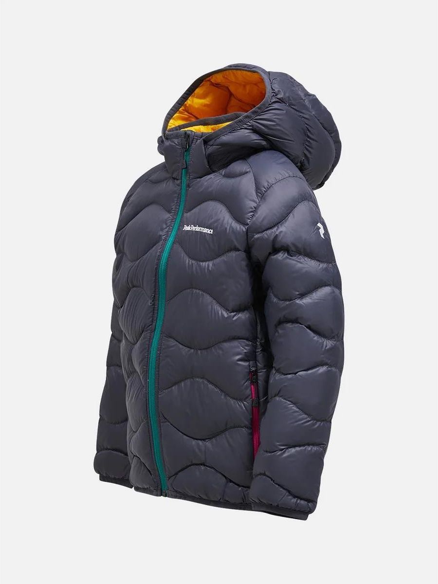 Kurtka puchowa Peak Performance Jr Helium Down Hood Jacket szary - Ceny ...