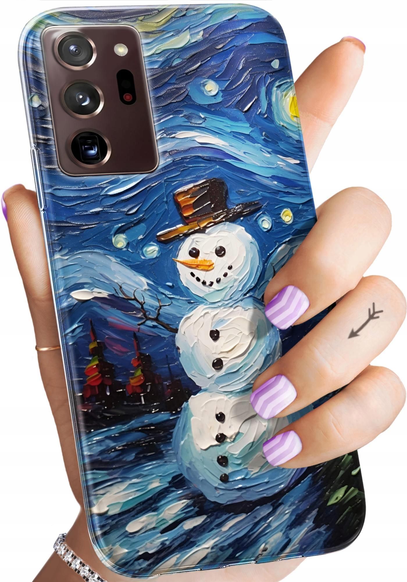 Hello Case Etui Do Samsung Galaxy Note 20 Plus Wzory Bałwan Zima Śnieg ...