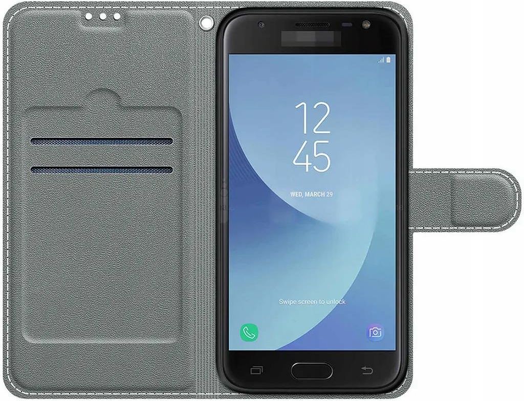 Skórzany Etui Pokrowiec dla Samsung Galaxy J3 2017 - Etui na telefon ...