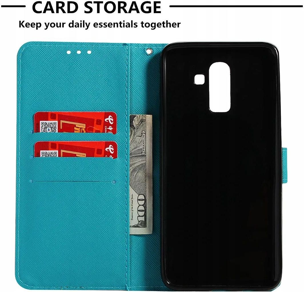 Skórzany Etui Pokrowiec dla Samsung Galaxy J8 2018 - Etui na telefon ...