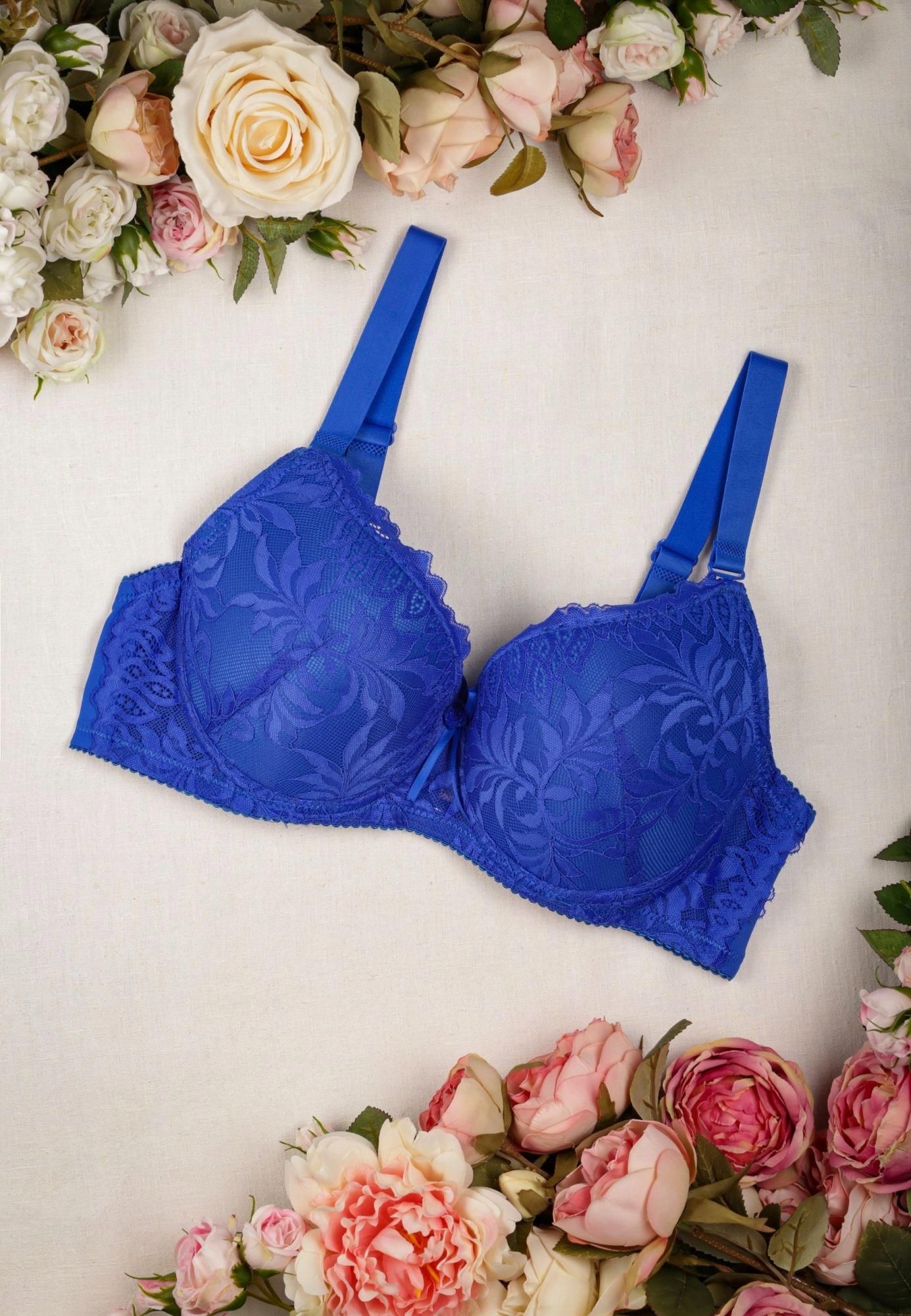 Renee Niebieski Biustonosz damski 80D Full Cup - Ceny i opinie - Ceneo.pl