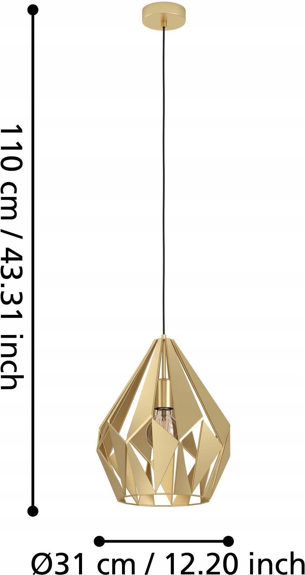 Lampa wisząca Eglo 43814 Carlton E27 - Opinie i atrakcyjne ceny na Ceneo.pl