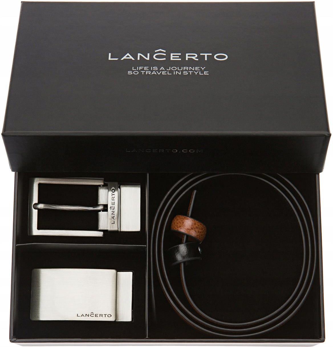 Pasek 4 w 1 Męski Skórzany Lancerto Peter 44/110 - Ceny i opinie - Ceneo.pl