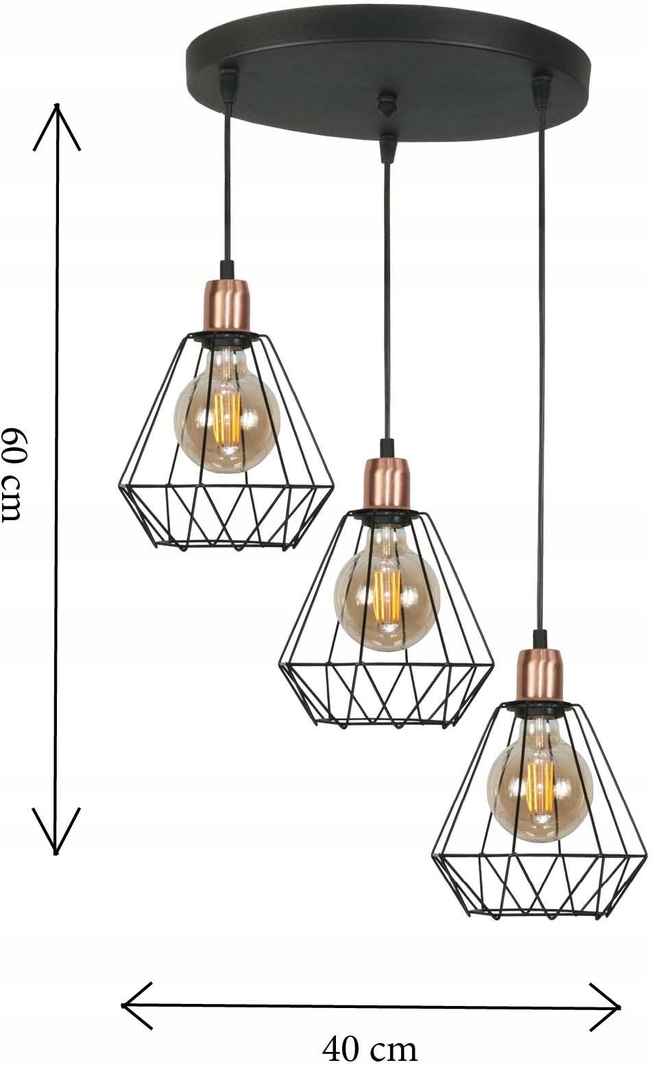 Lampa Wisząca Sufitowa Plafon Loft E27 Led 14-578 - Opinie i atrakcyjne ...