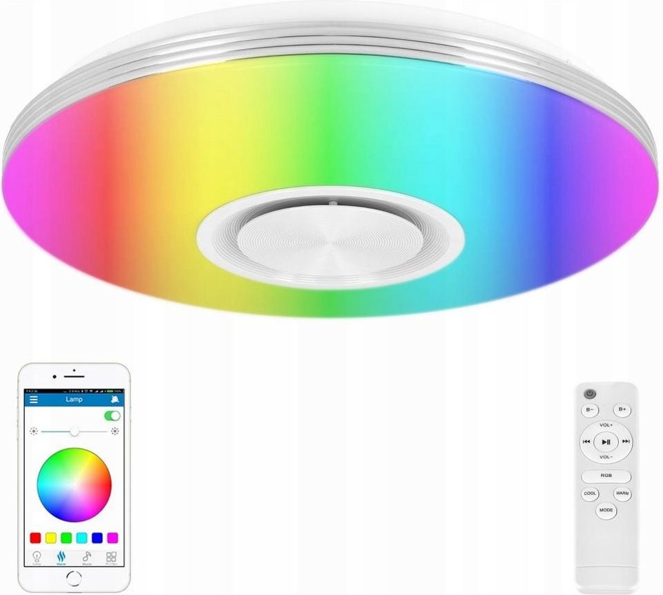 Lampa Plafon Panel Led Rgb CCD Głośnik Bluetooth 60W Pilot - Opinie i atrakcyjne ceny na Ceneo.pl