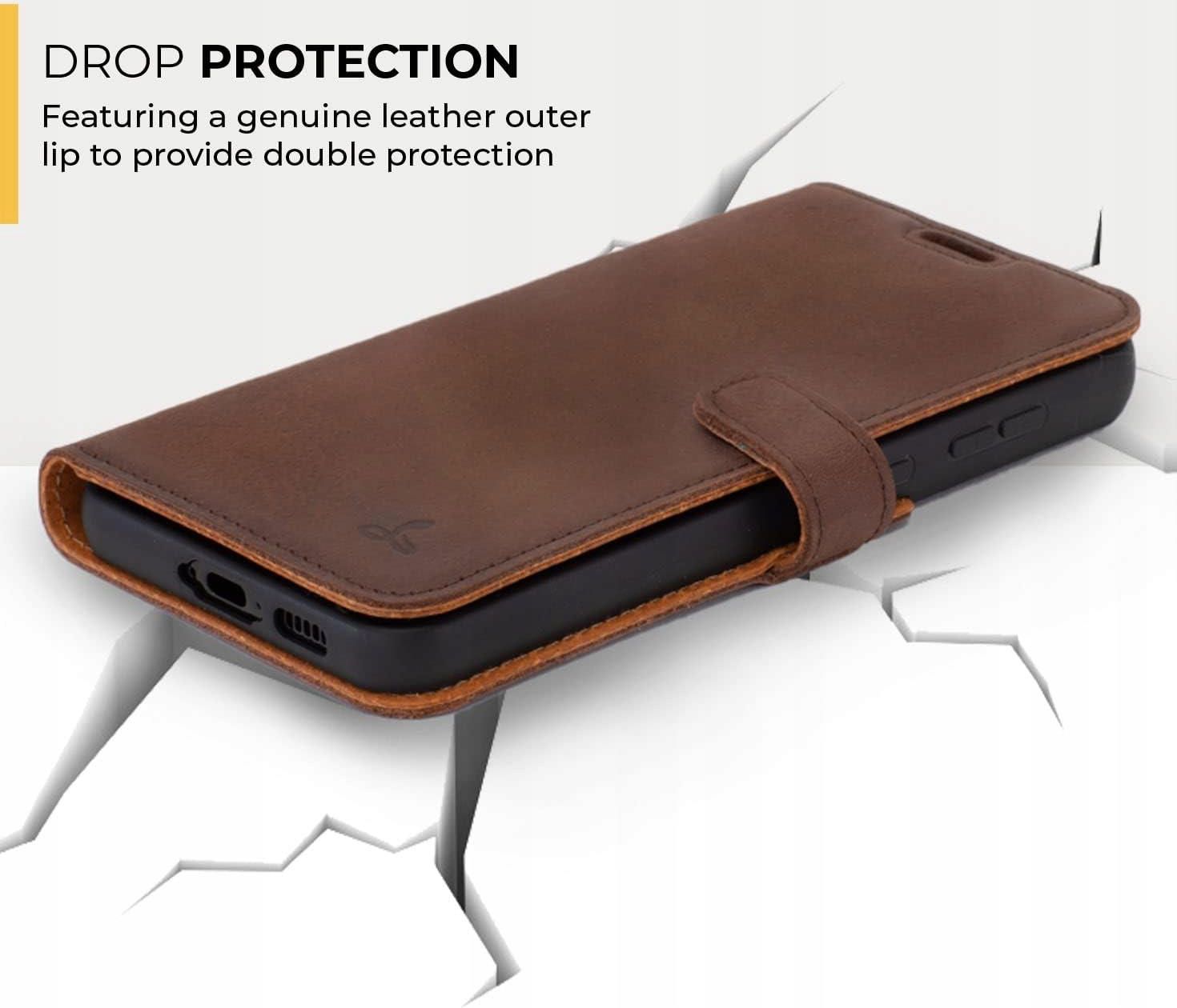 Snakehive Samsung Galaxy S23 6,3'' etui skórzane z klapka karty portfel - Etui na telefon, ceny ...