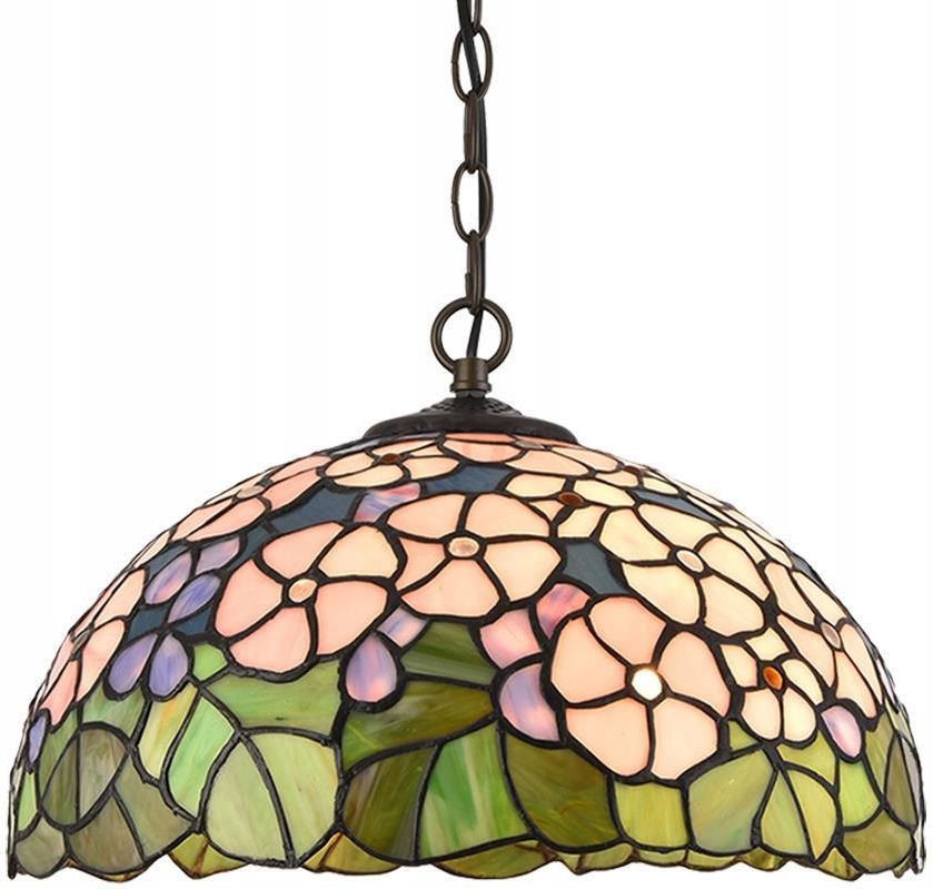 Lampa żyrandol klasyczny stylowy szkło witrażowe Tiffany 201 - Opinie i ...