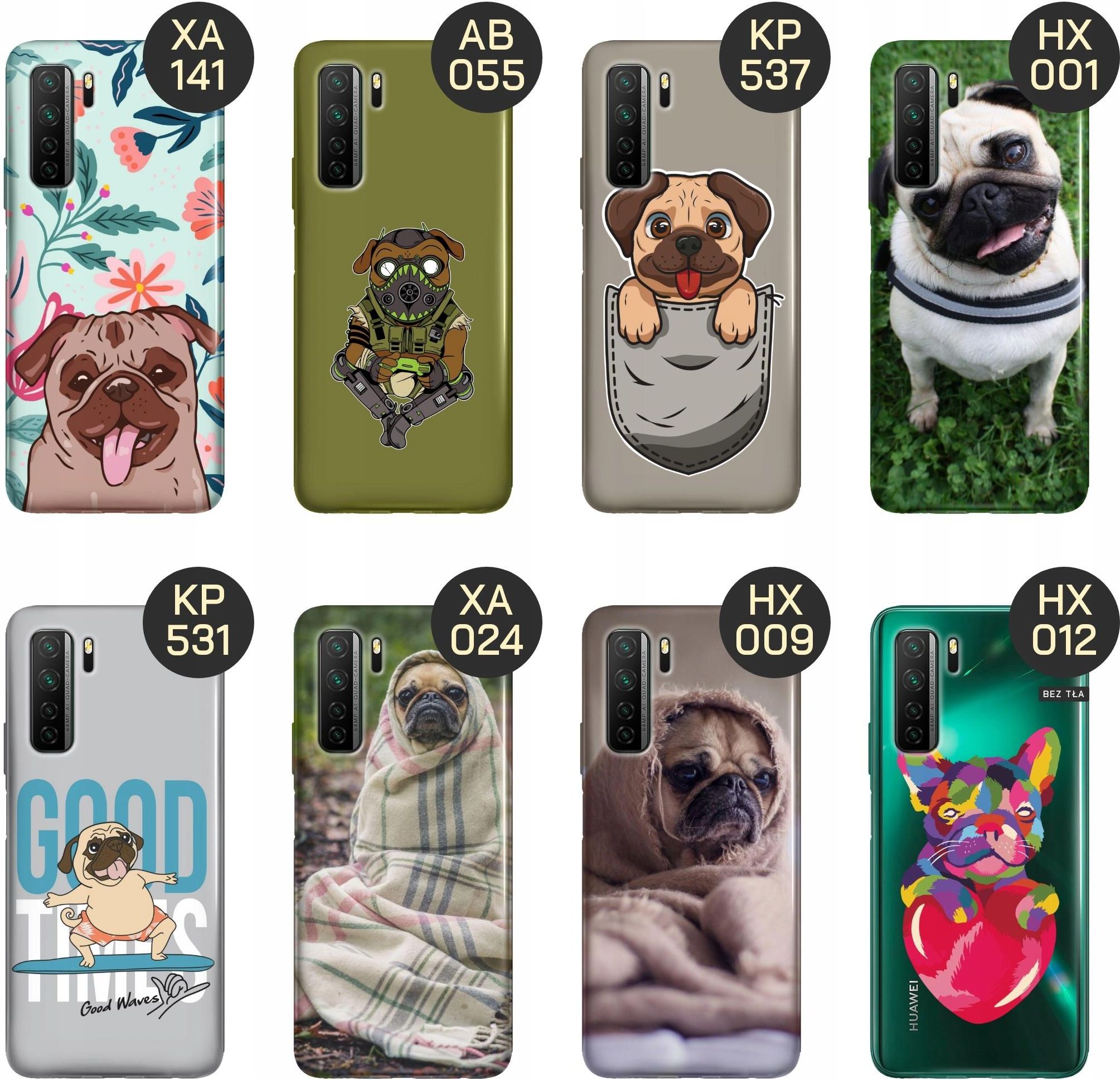 Etui Do Huawei P40 Lite 5G Mops Buldog Francuski Angielski Obudowa ...