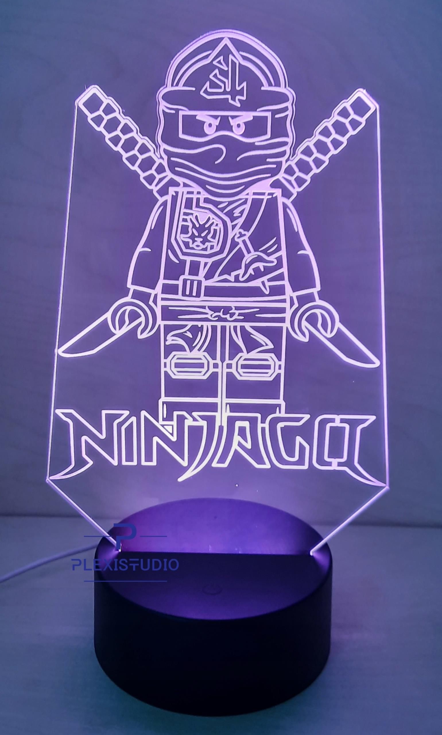 Lampka Nocna 3D Led Lego Ninjago Multikolor Pilot - Opinie i atrakcyjne ...
