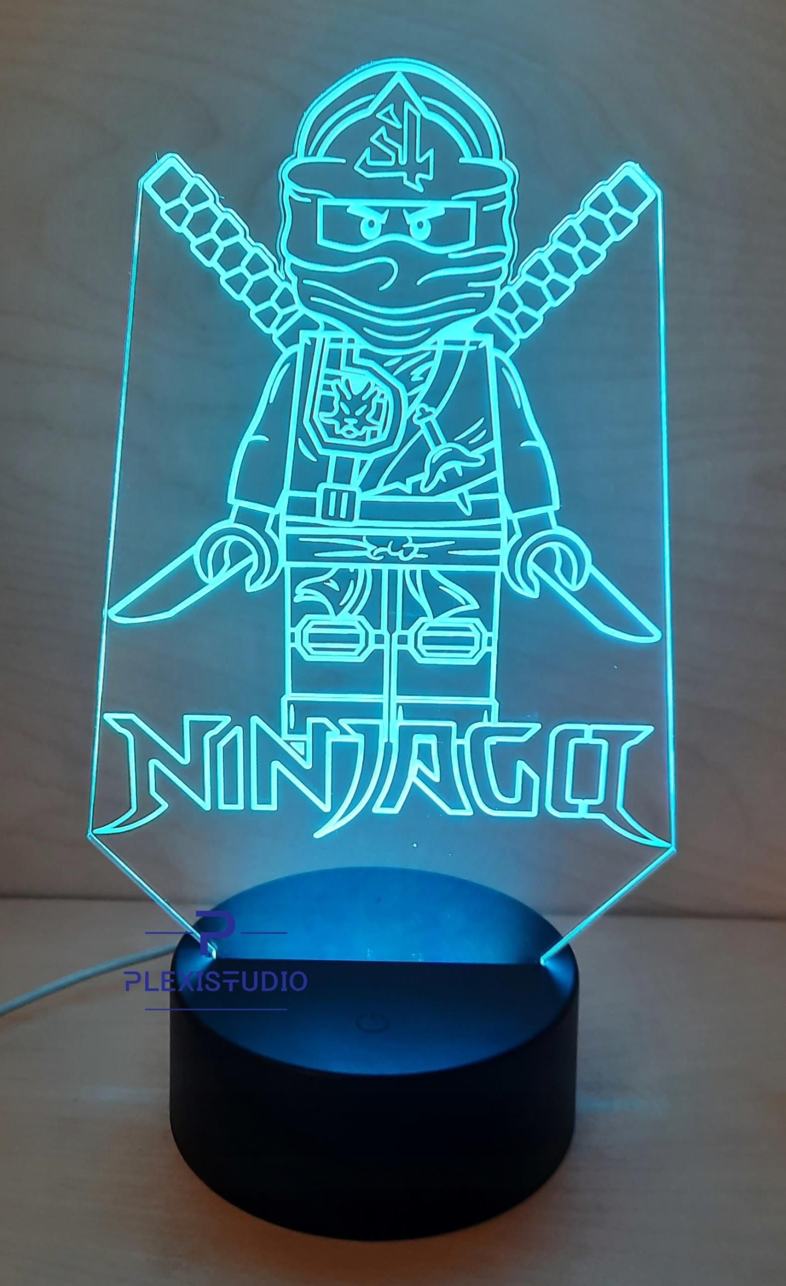 Lampka Nocna 3D Led Lego Ninjago Multikolor Pilot - Opinie i atrakcyjne ...