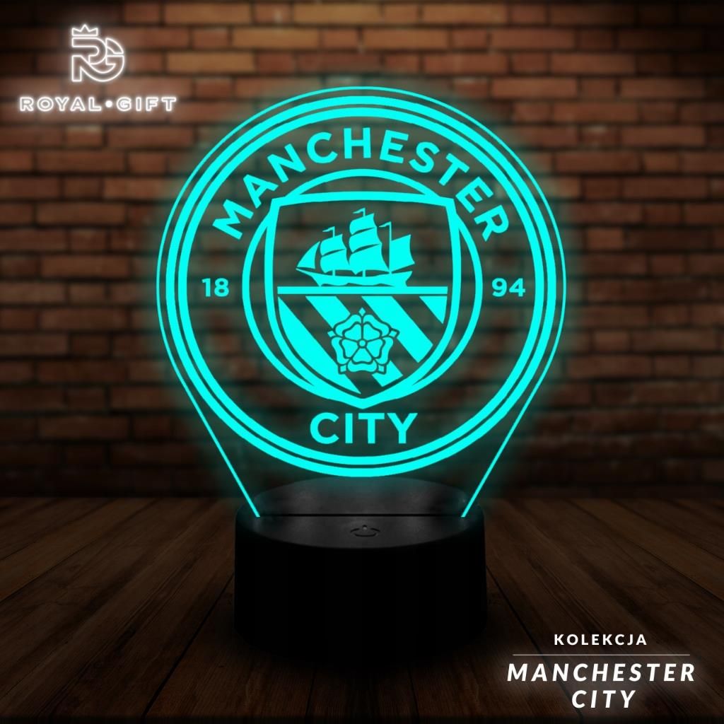 Lampka Nocna Led Piłka Nożna Manchester City 3D - Ceny i opinie - Ceneo.pl
