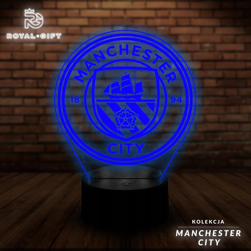 Lampka Nocna Led Piłka Nożna Manchester City 3D - Ceny i opinie - Ceneo.pl