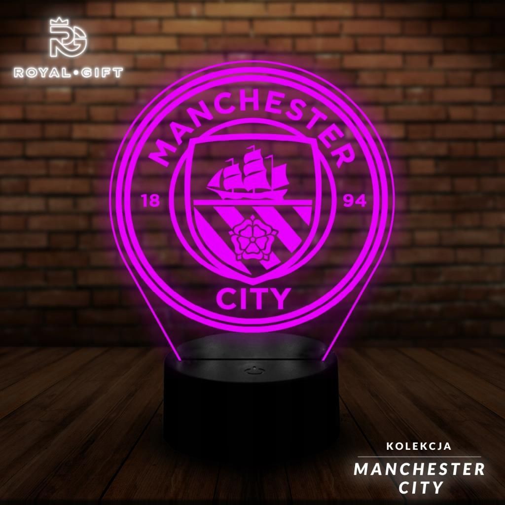 Lampka Nocna Led Piłka Nożna Manchester City 3D - Opinie i atrakcyjne ...