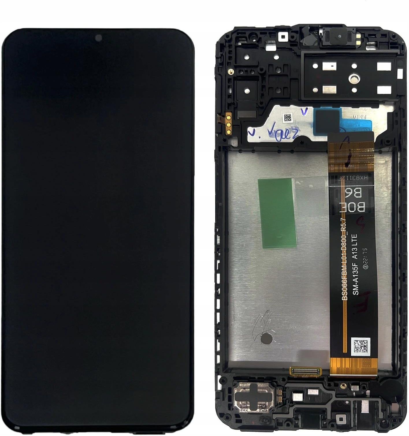 Podzespoły do telefonu Samsung Wyświetlacz W Ramce M13 4G Sm M135F ...
