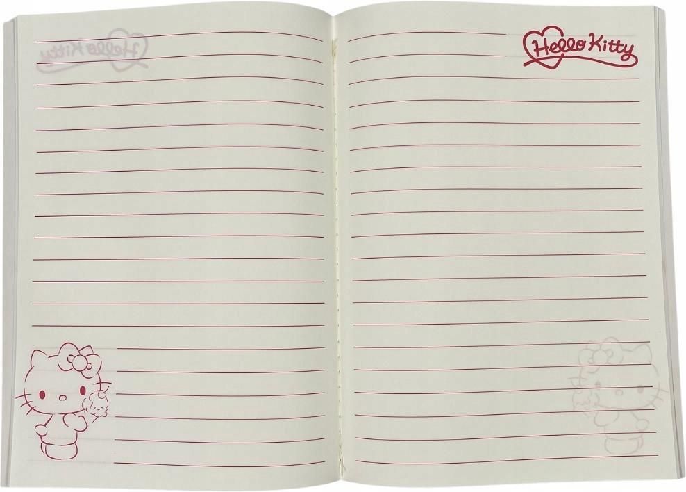 Zeszyt B5 W Linie Biało Czerwony Hello Kitty 20 Kartek - Ceny i opinie - Ceneo.pl