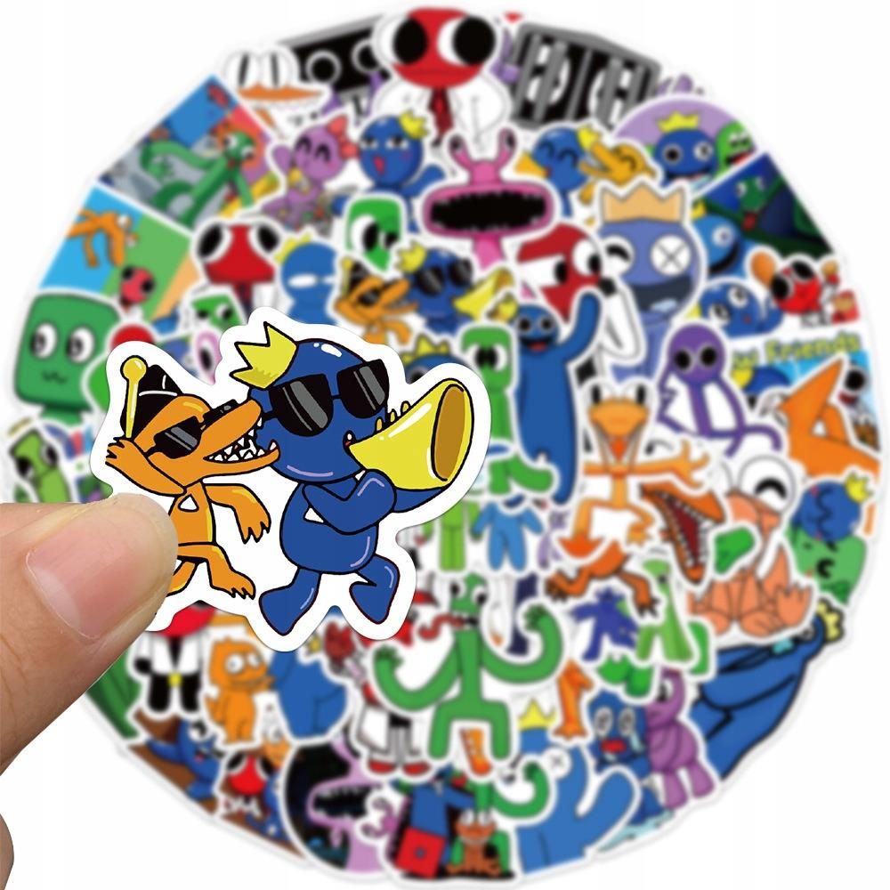 Naklejki Rainbow Friends Roblox Wodoodporne 50Szt - Ceny i opinie ...