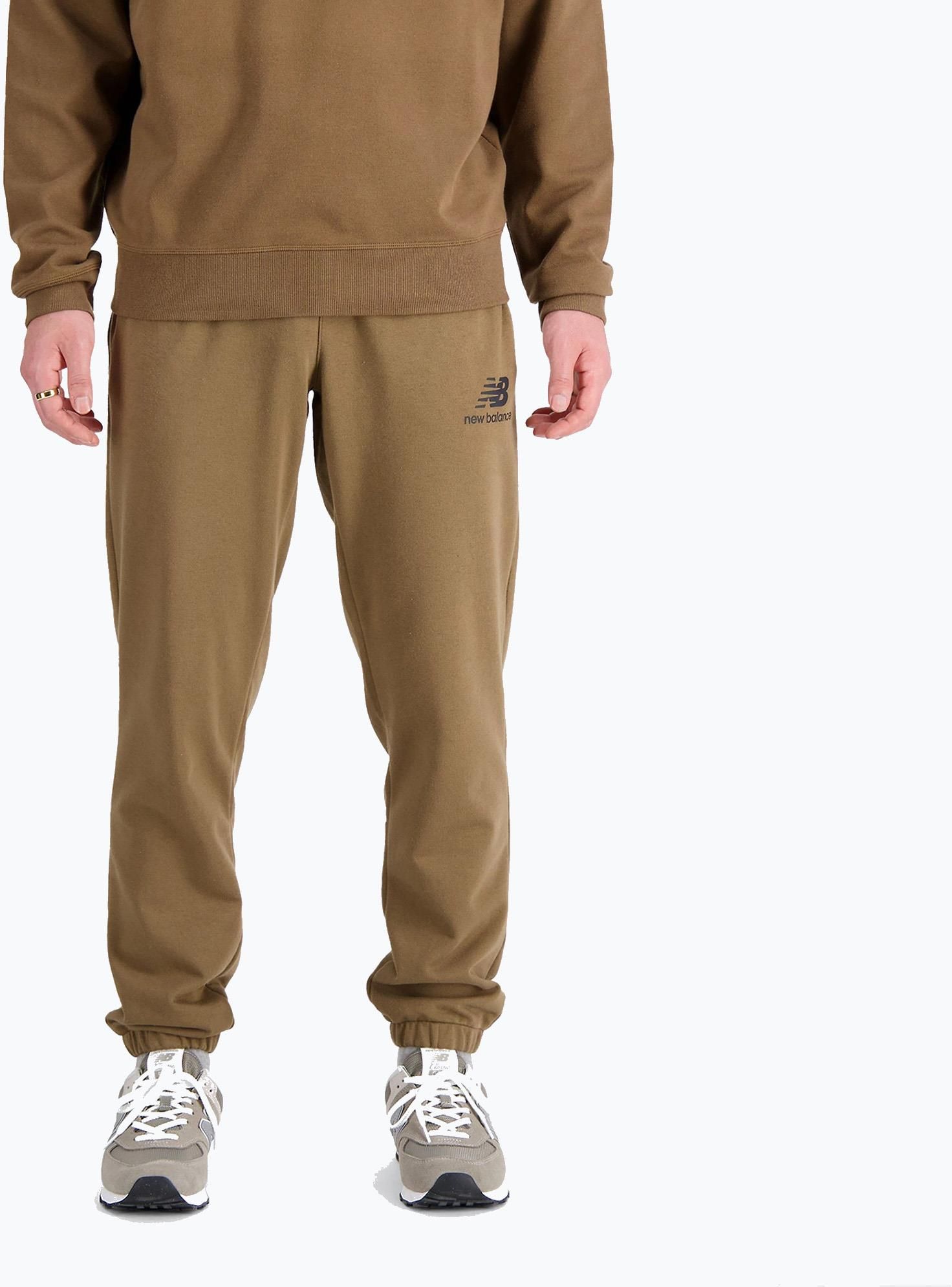 New Balance Spodnie Męskie Essentials Stacked Logo French Darkearth ...