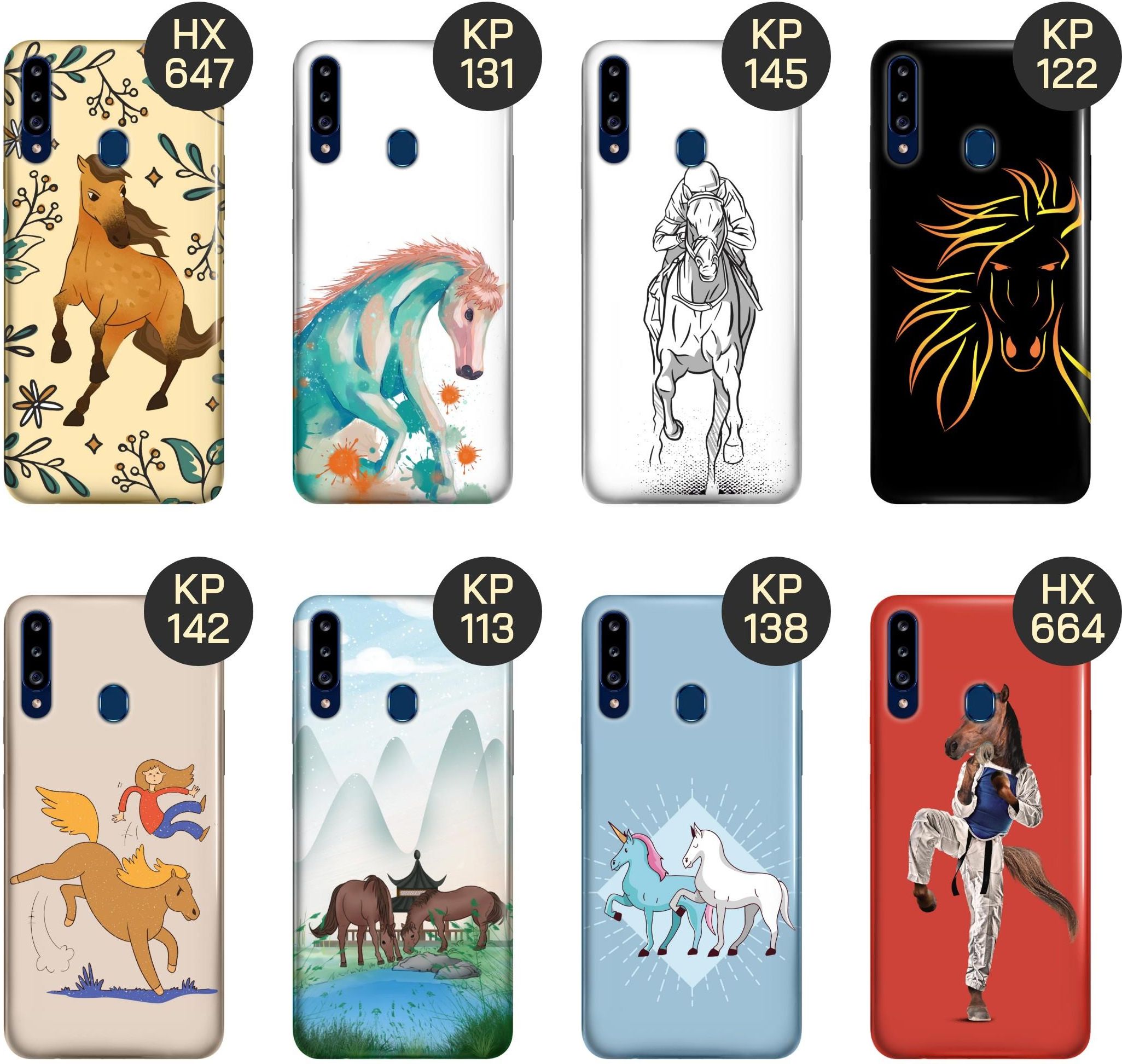 Hello Case Etui Do Samsung Galaxy A20S Wzory Konie Kuce Pegazy Obudowa ...