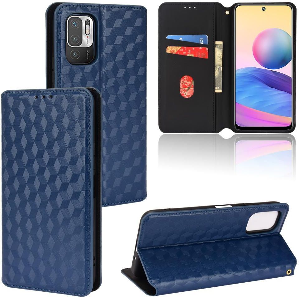 Case For Xiaomi Redmi Note 10 5G Pu Leather Card Slots Holder Wallet 3D ...