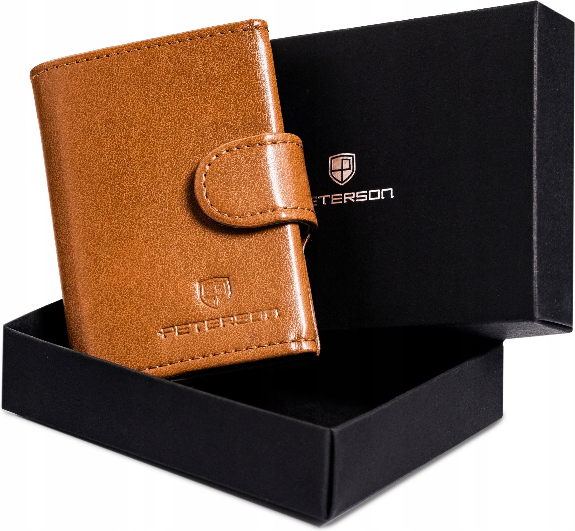 Peterson skórzany portfel etui card holder Rfid - Ceny i opinie - Ceneo.pl