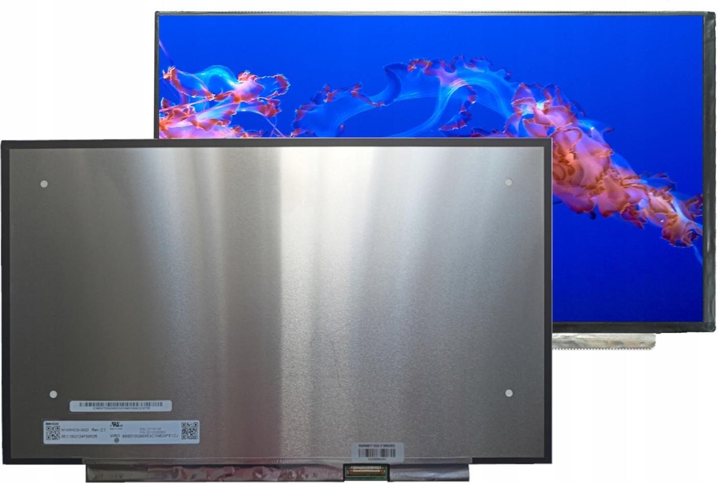 Podzespoły do laptopa Elgar Matryca LCD NV140FHM-N4F 14,0 Slim bez mont ...