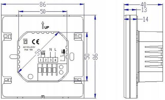 Bez Marki Sterownik Temperatury Termostat Lcd Ogrzewanie Pokojowe ...