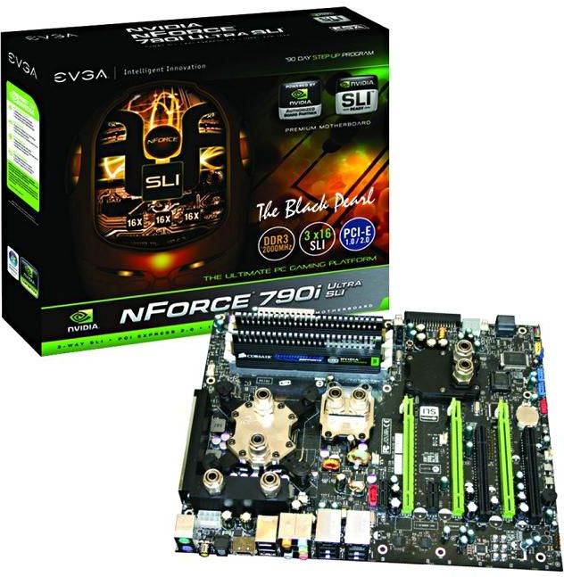 Płyta główna PC nForce 790i Ultra SLI Black Pearl 132-NF-NF79-W1 ...