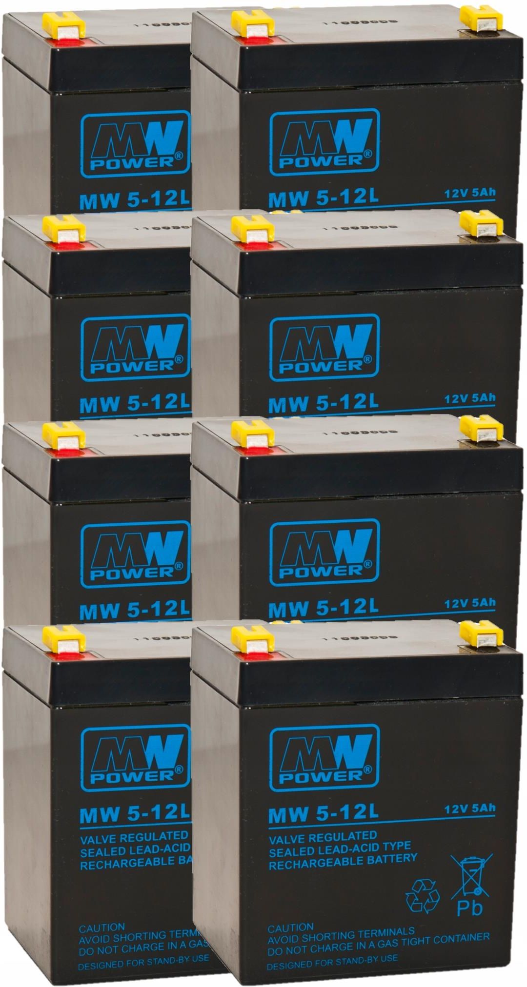 Bateria do zasilacza Mw Power Rbc43 Zestaw Akumulatorów Do Ups Apc 8X ...