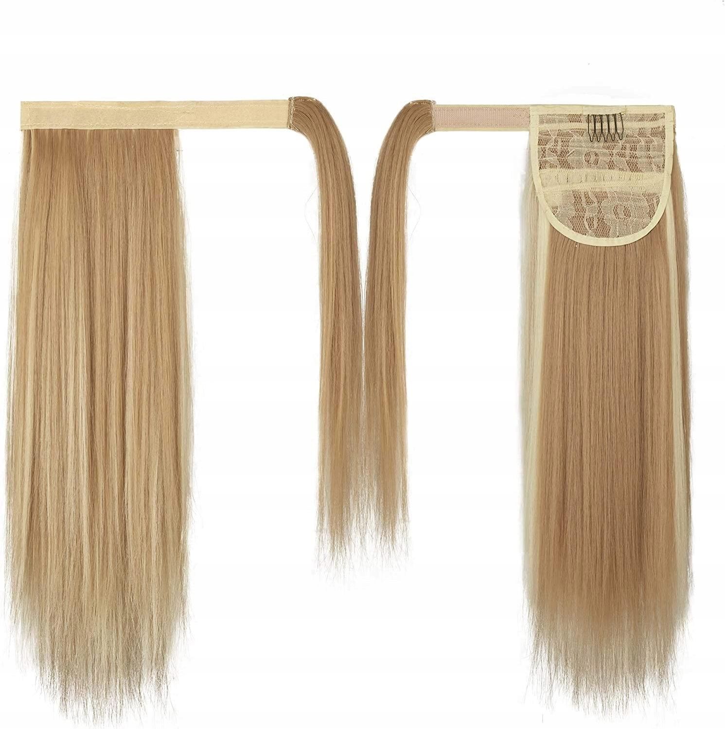 Doczepiany Kucyk Blond Kitka Sztuczne Włosy Proste - Ceny i opinie ...