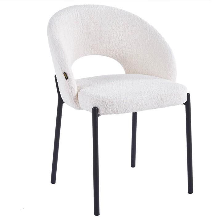 Meblemwm Krzesło Tapicerowane Cx2023 Biały Baranek Boucle 12979 - Opinie i atrakcyjne ceny na ...