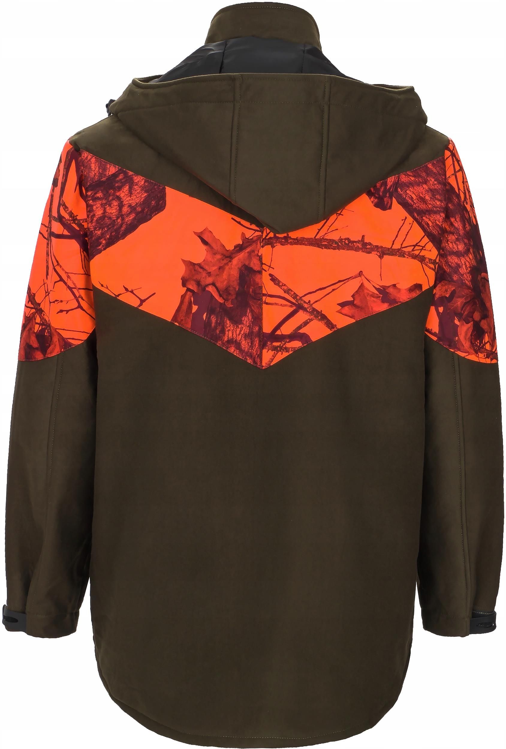 Ab Hunting Kurtka Myśliwska Zimowa Zielona Z Pomarańczowymi Wstawkami ...