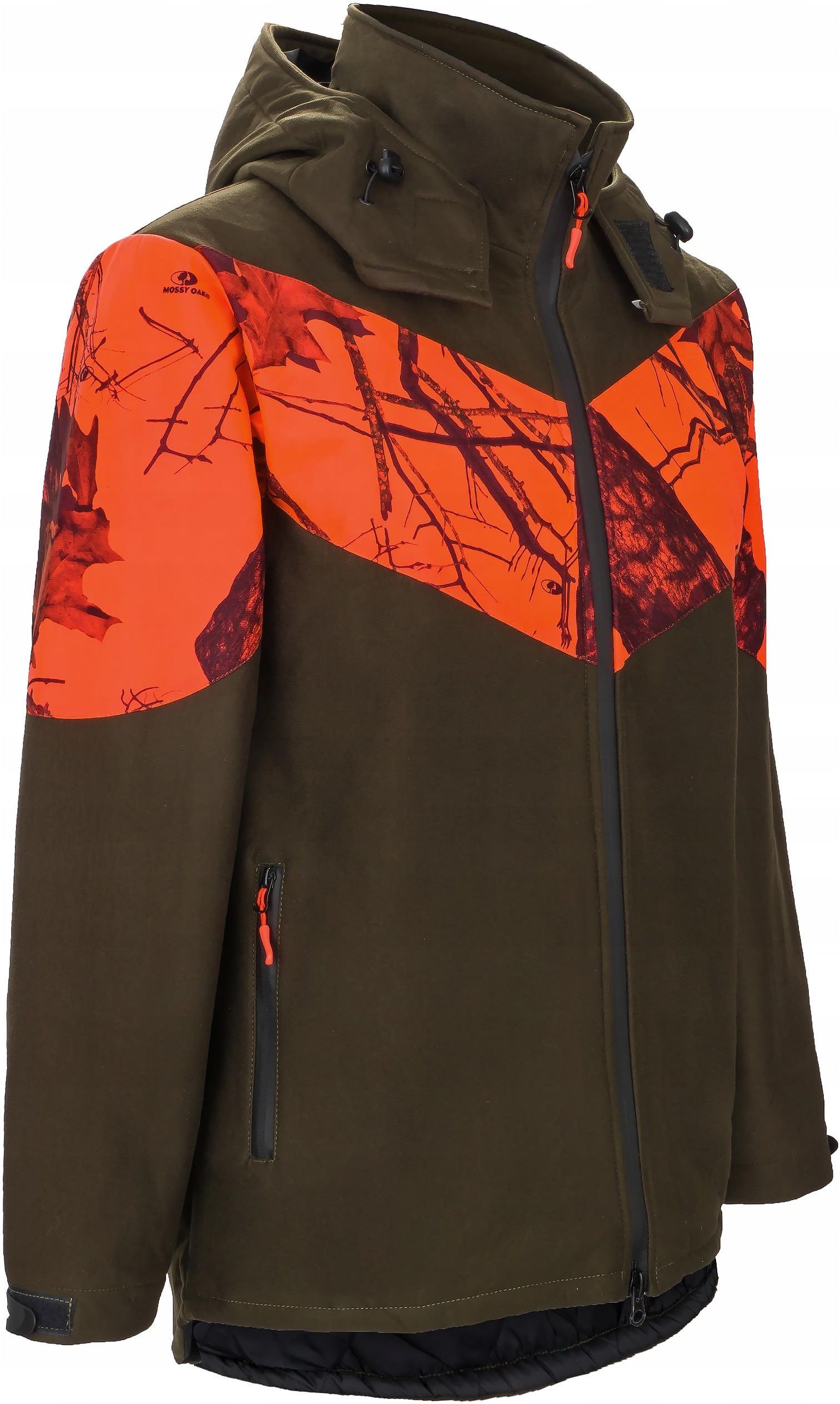 Ab Hunting Kurtka Myśliwska Zimowa Zielona Z Pomarańczowymi Wstawkami ...