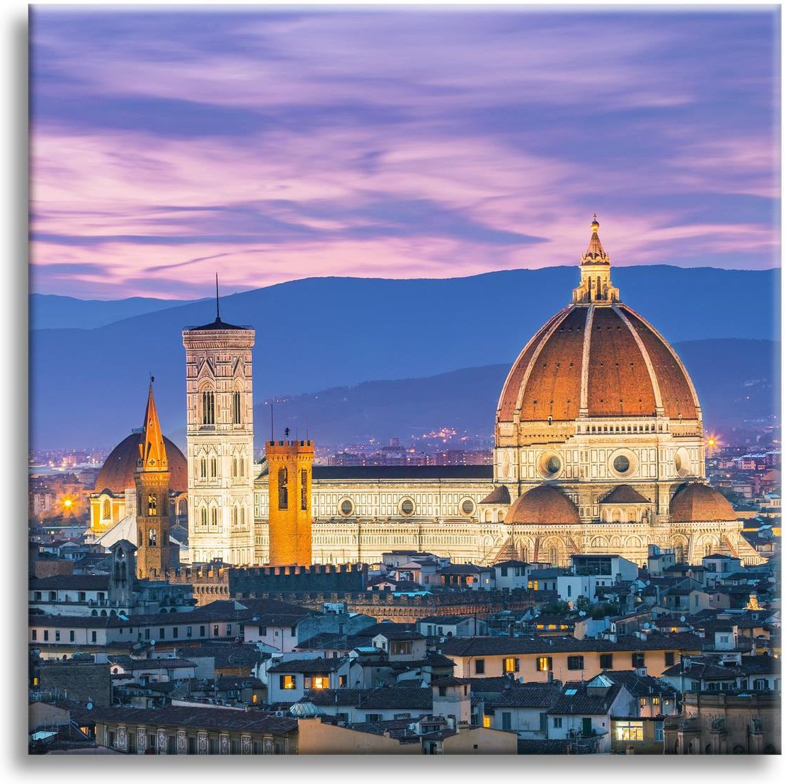 Mpink Obraz Na Płótnie Architektura Florencja Katedra 90X90 Cm 6498 ...