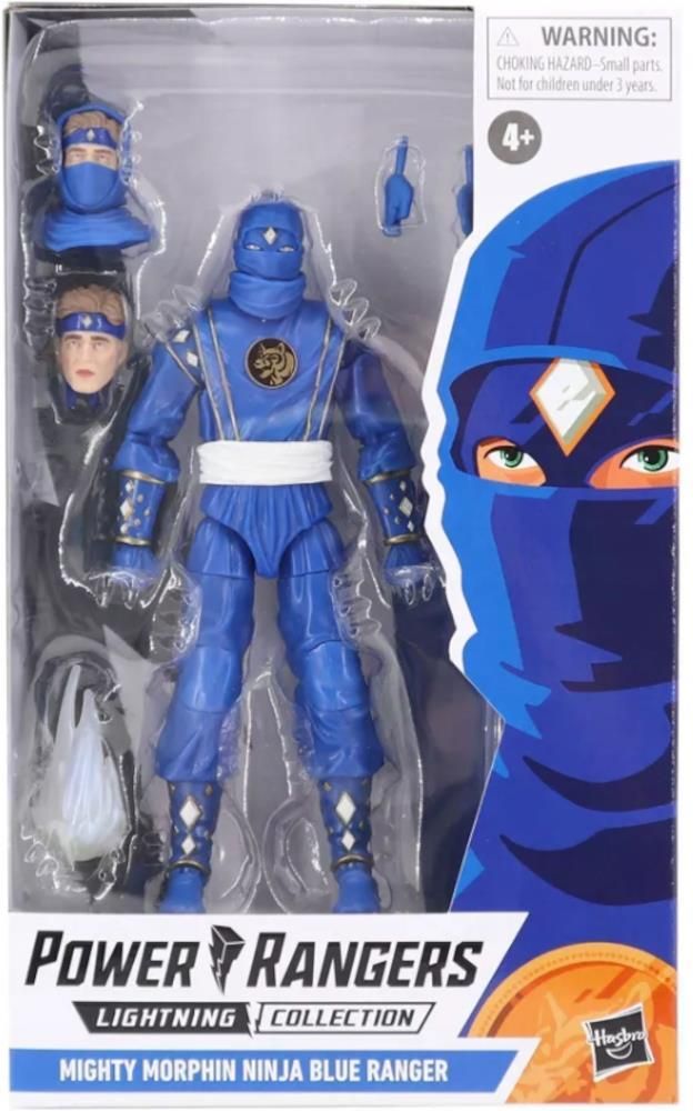 Hasbro Power Rangers Lightening Collection Mighty Morphin Ninja Blue ...