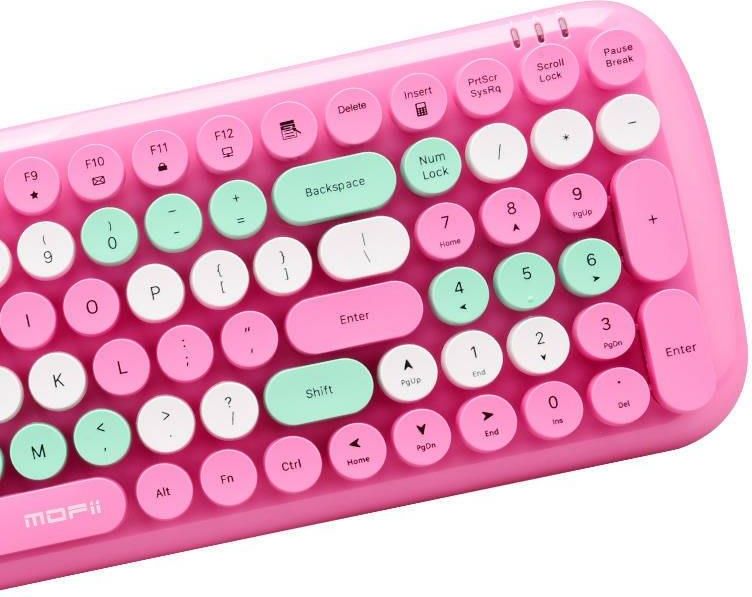 Bezprzewodowy zestaw klawiatura + myszka MOFII Candy XR 2.4G (różowy) - Etui na telefon, ceny i ...