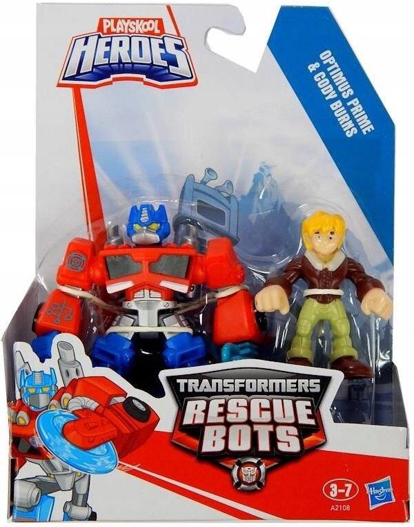 Hasbro Transformers Rescue Bots Optimus Prime & Cody Burns A2108 - Ceny ...