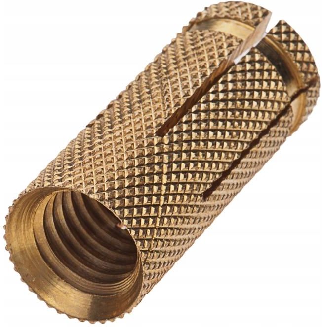 Trójka Tuleja Kotwa Mosiężna M6 Wbijana Rozporowa - Opinie i ceny na Ceneo.pl