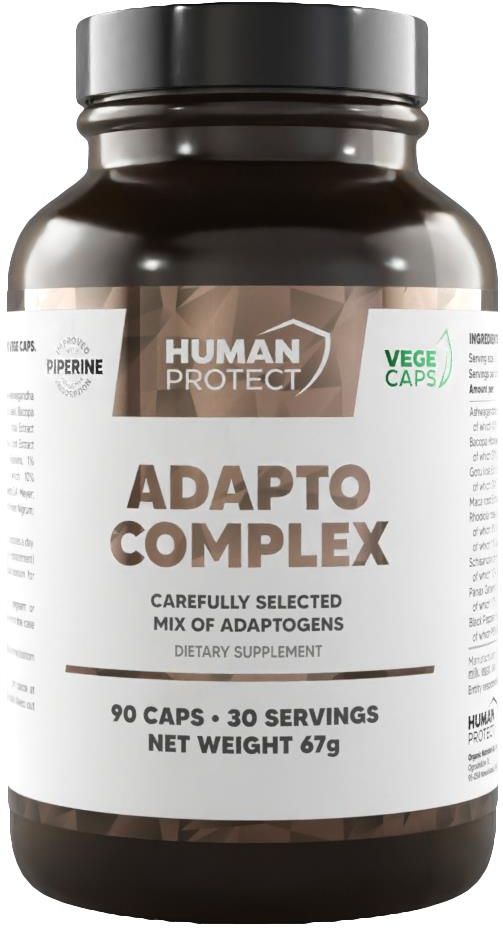 Human Protect Adapto Complex 90kaps. Adaptogeny Kompleks - Opinie i ...
