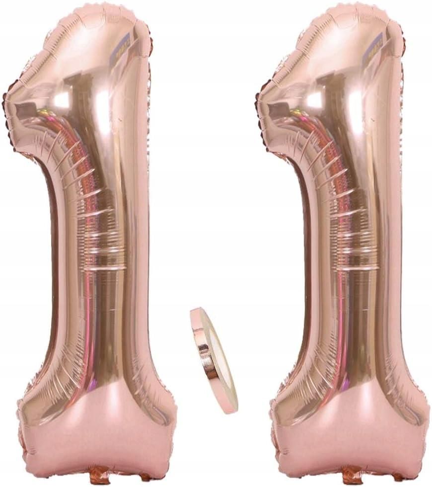 Dekoracje Balon Cyfra 11 Różowa 101cm 1643141039 - Ceny i opinie - Ceneo.pl