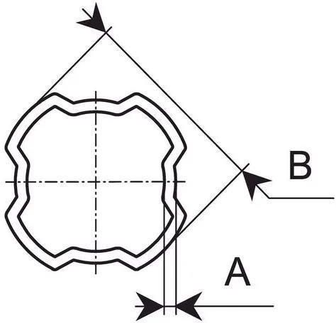 Rura Profilowa Czworokątna Sft Bondioli & Pavesi Wewnętrzna H8,S9, 58,5 ...
