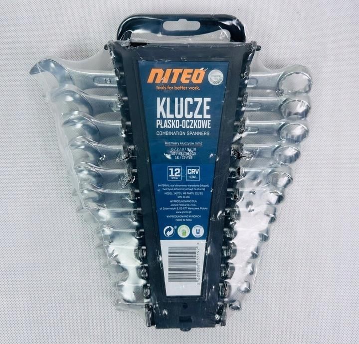 Niteo Tools Niteo Klucze Płasko Oczkowe 12 Sztuk 6-19 Mm - Opinie i ceny na Ceneo.pl