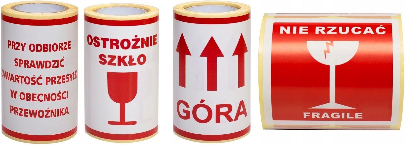 100Szt. Naklejki Ostrożnie Szkło Nie Rzucac - Ceny i opinie - Ceneo.pl