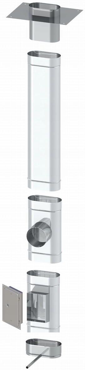 System kominkowy Tecnovis Gmbh Wkład Kominowy Owalny 0,8Mm 120x210 1 Rura WOV120X210081 - Opinie ...