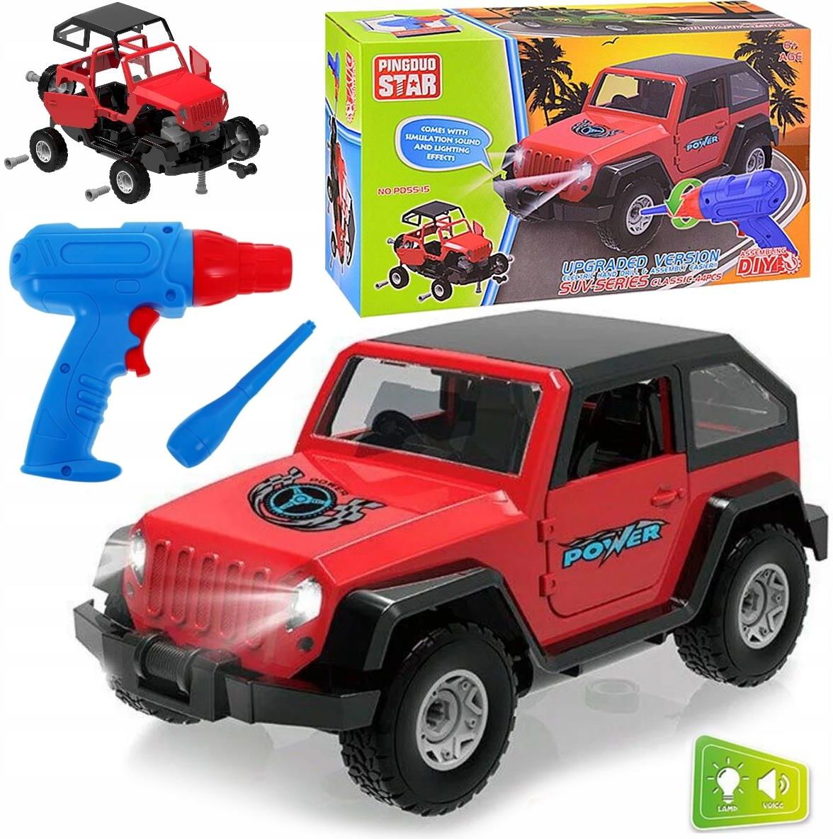 Dromader Czerwone Auto Terenowe Suv Do Skręcania Wkrętarka - Ceny i ...