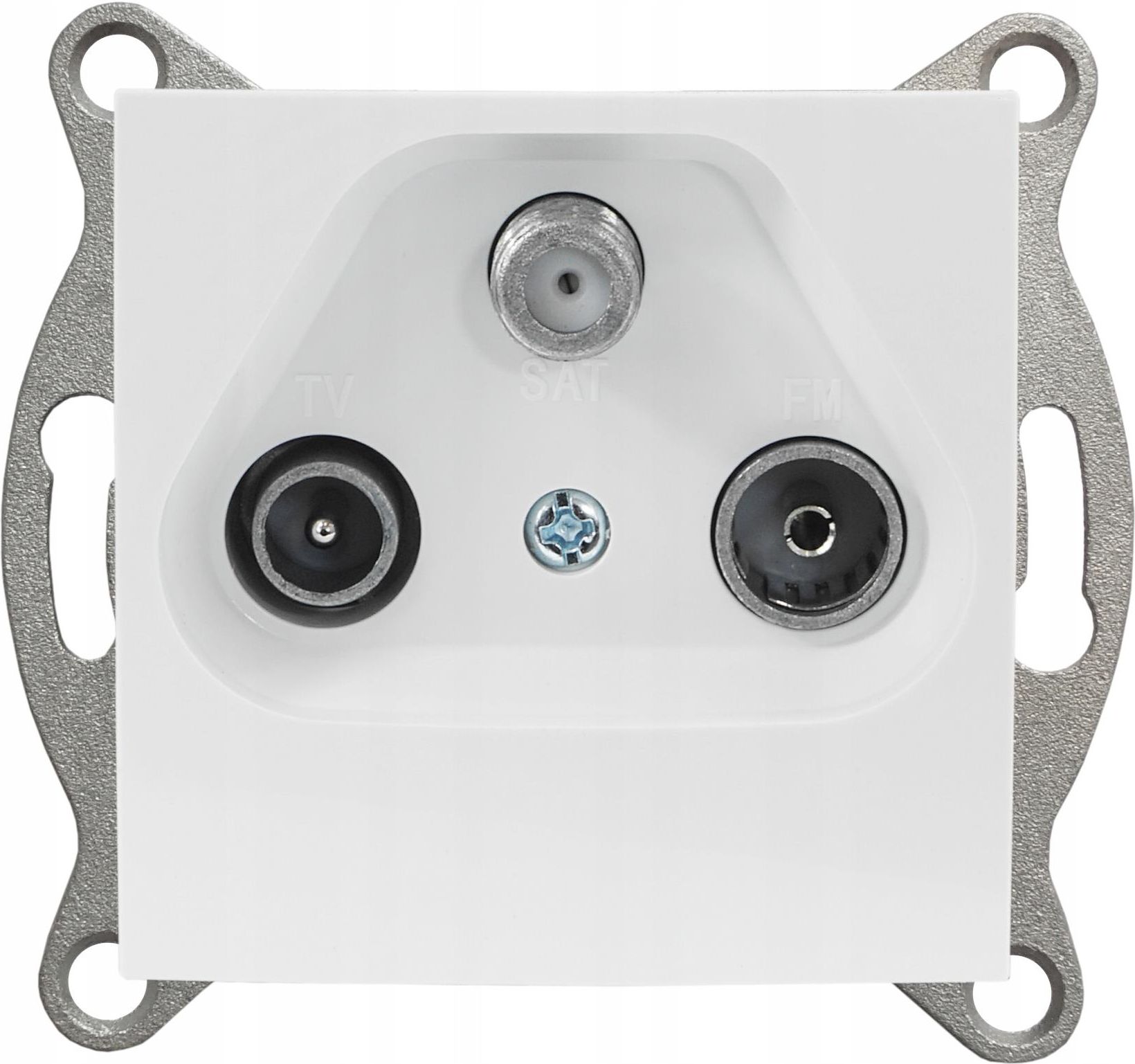 Gniazdo elektryczne Quadra Gniazdo Telewizyjne Antenowe Rtv Tv Sat Fm - Opinie i ceny na Ceneo.pl