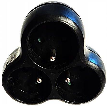 Gniazdo elektryczne Vershold Rozgałęziacz 3-Gniazdowy Czarny - Opinie i ...