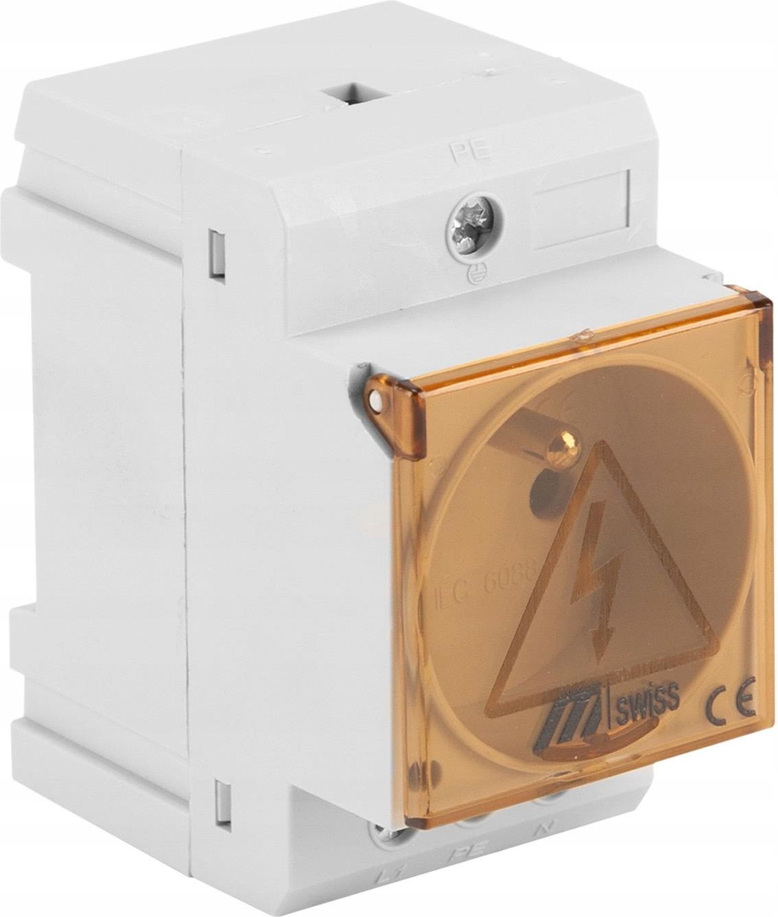 Gniazdo elektryczne Euro-Box Gniazdo Z Uziemieniem Na Szynę Din Th35 ...