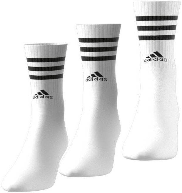 Skarpety Unisex adidas 3-Stripes Crew 3-Pack Białe Ht3458-43-45 - Ceny ...
